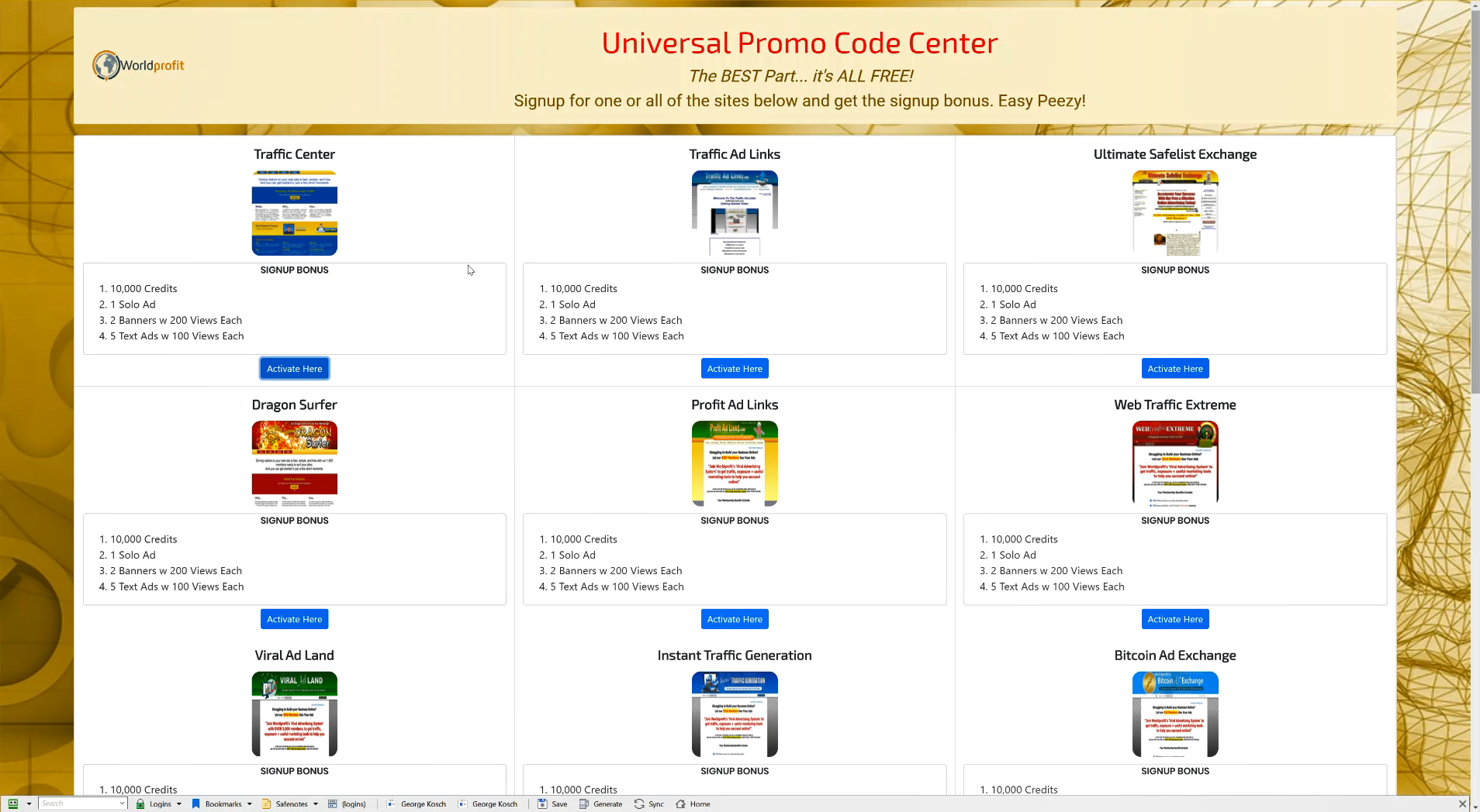 The Universal Promo Code Center and how it generates leads, signups and ...